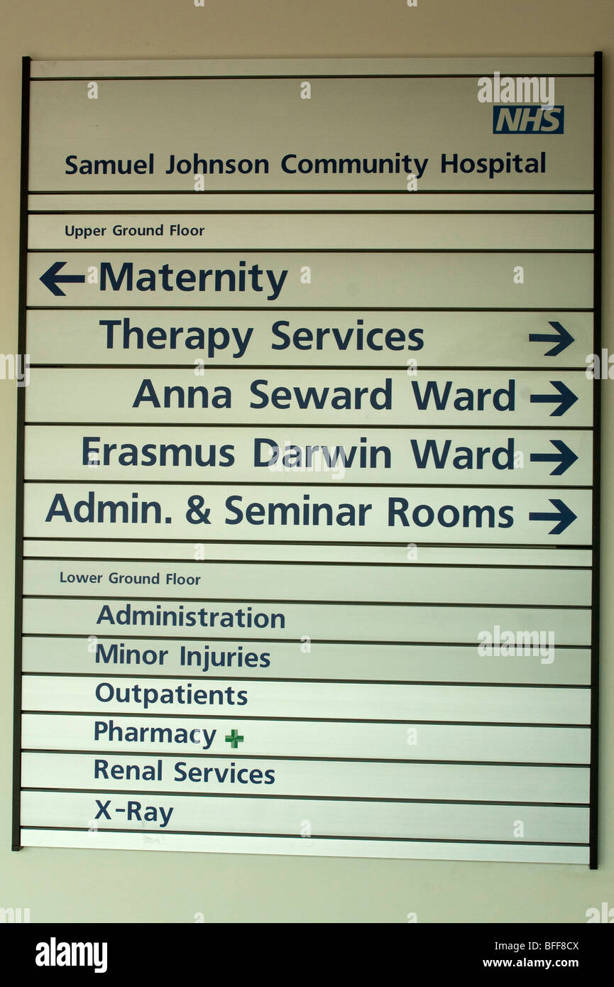 Samuel Johnson Community Hospital, Lichfield, Staffordshire Stock Photo ...