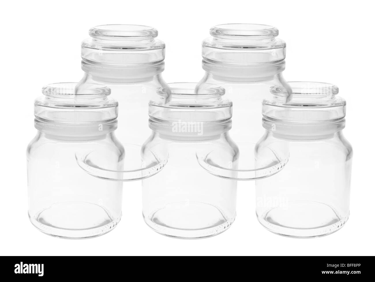 Empty Glass Jars Stock Photo - Alamy