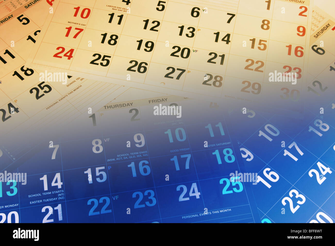Calendar dates hi-res stock photography and images - Alamy