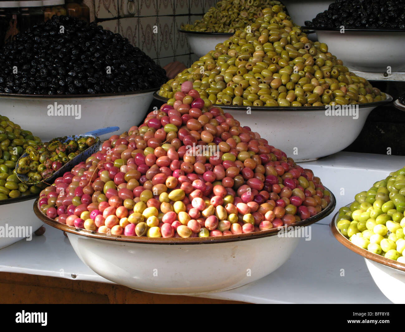 Marrakech , Morocco: olives for sale on display Stock Photo - Alamy