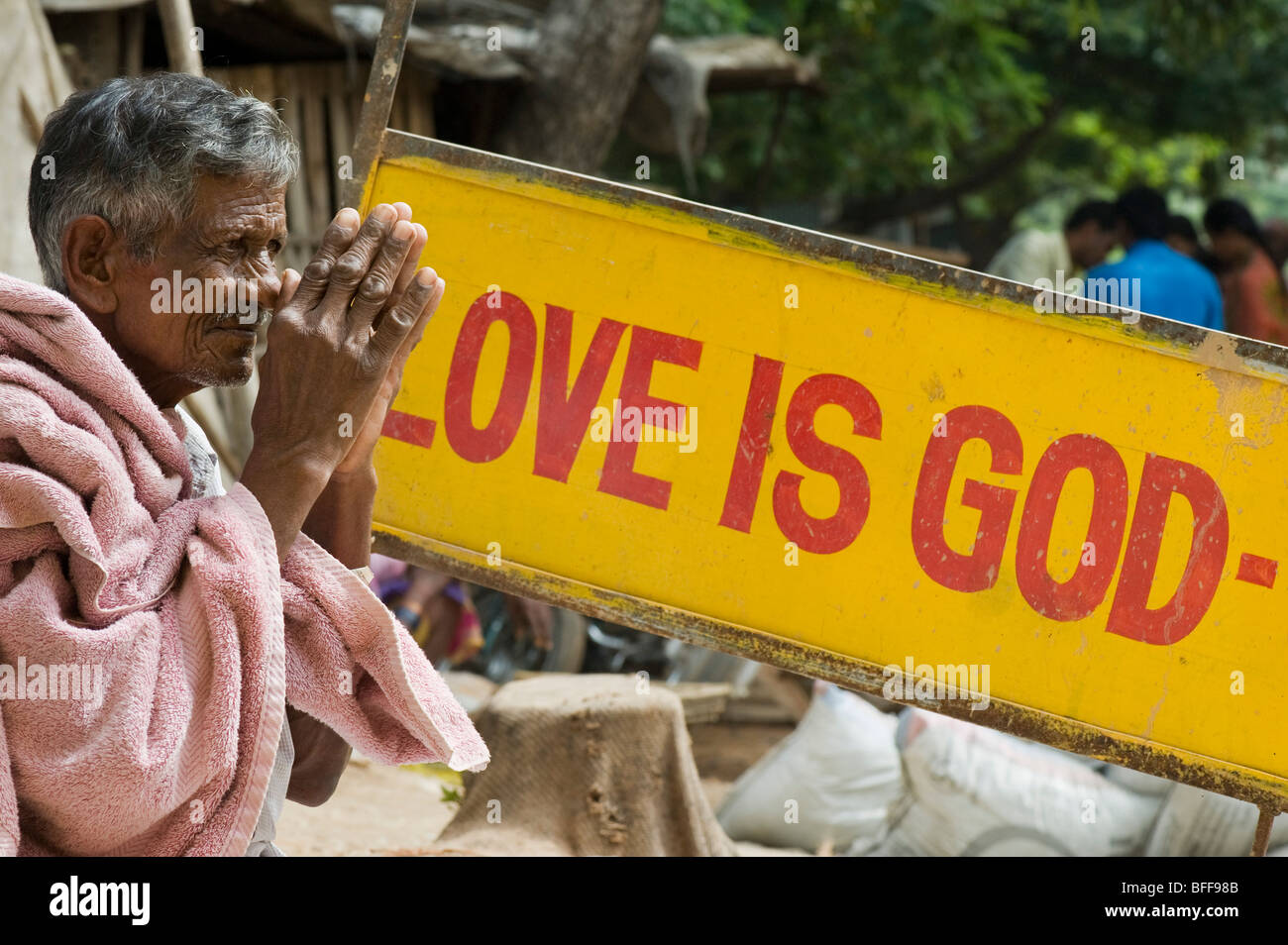Namaste saying indian man hi-res stock photography and images - Alamy