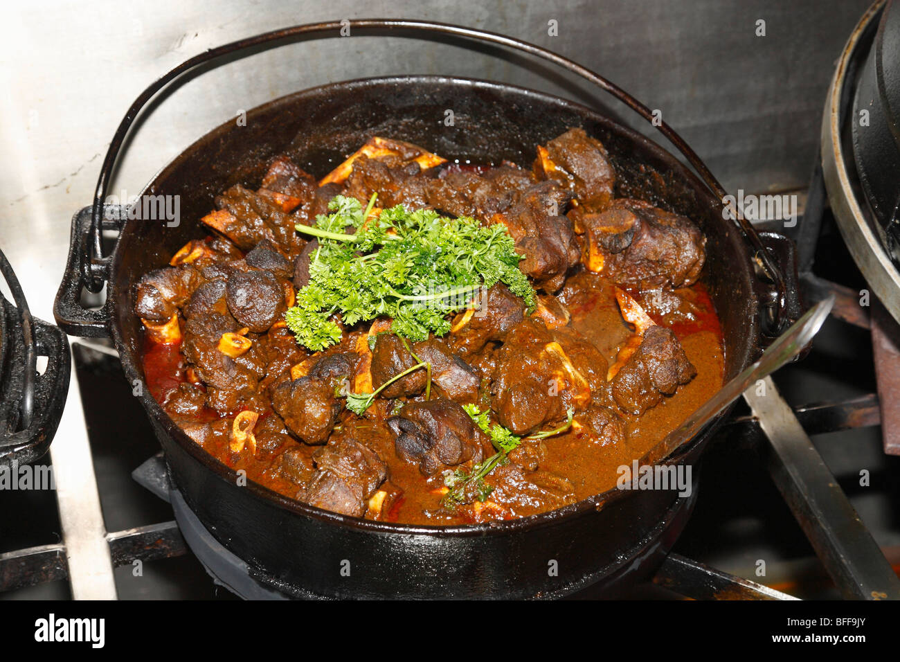Close up African foods, at Moyo restaurant at Spier, Stellenbosch, West ...