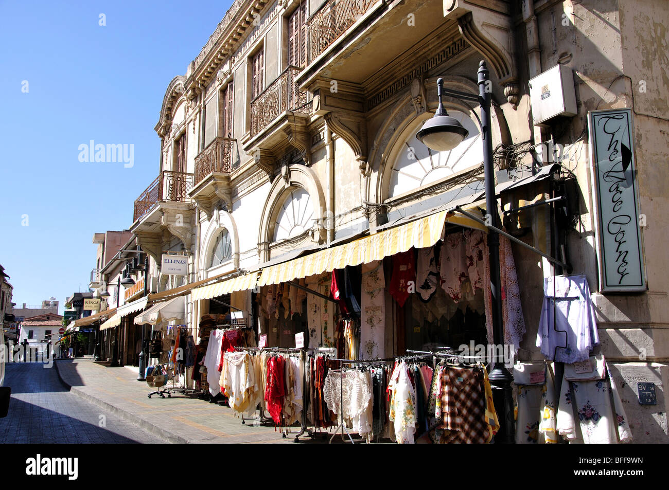 St Andrew Street, Old Town, Limassol, Limassol District, Cyprus Stock ...