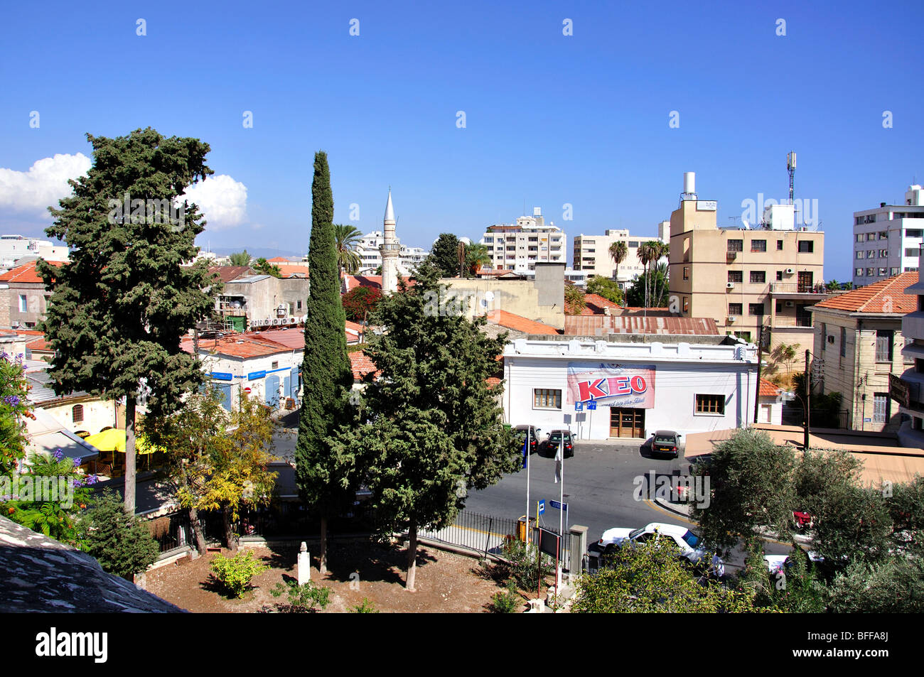 View of Old Town from Limassol Castle, Limassol, Limassol District ...