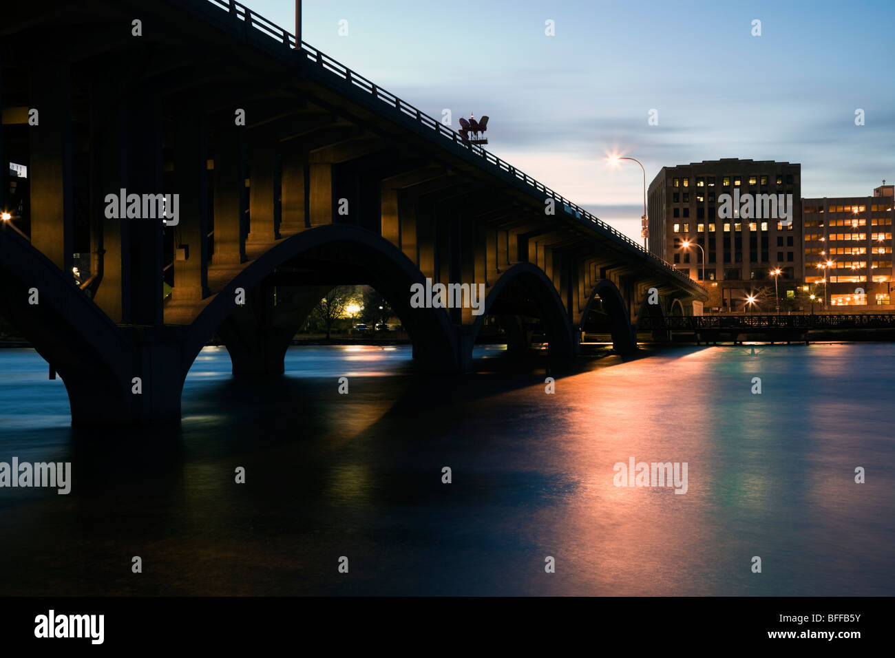 Bridge in Rockford, Illinois Stock Photo - Alamy