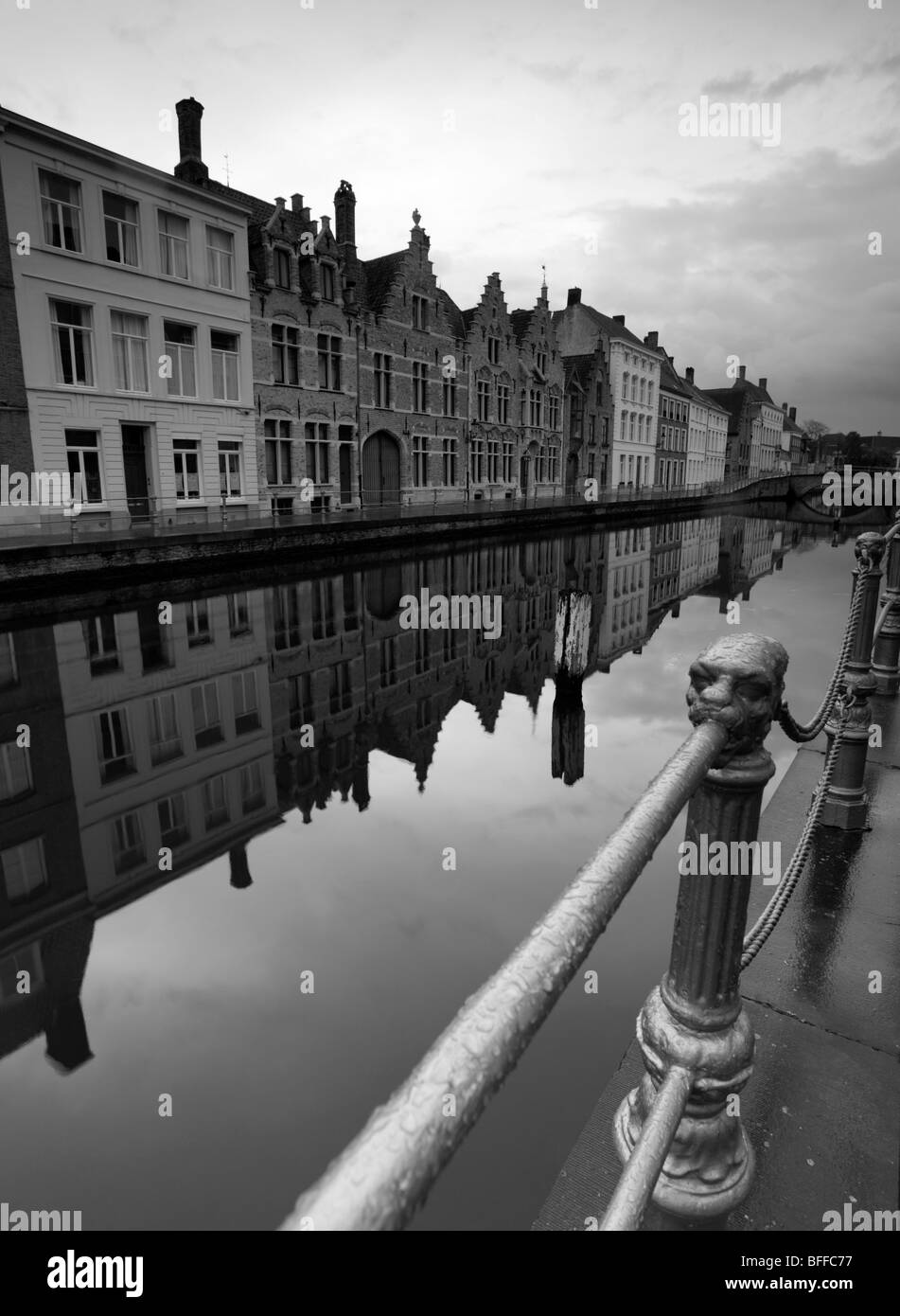 Street facade belgium Black and White Stock Photos & Images - Alamy