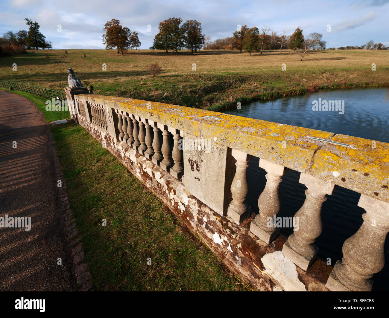 england warwickshire compton verney robert adam bridge Stock Photo - Alamy