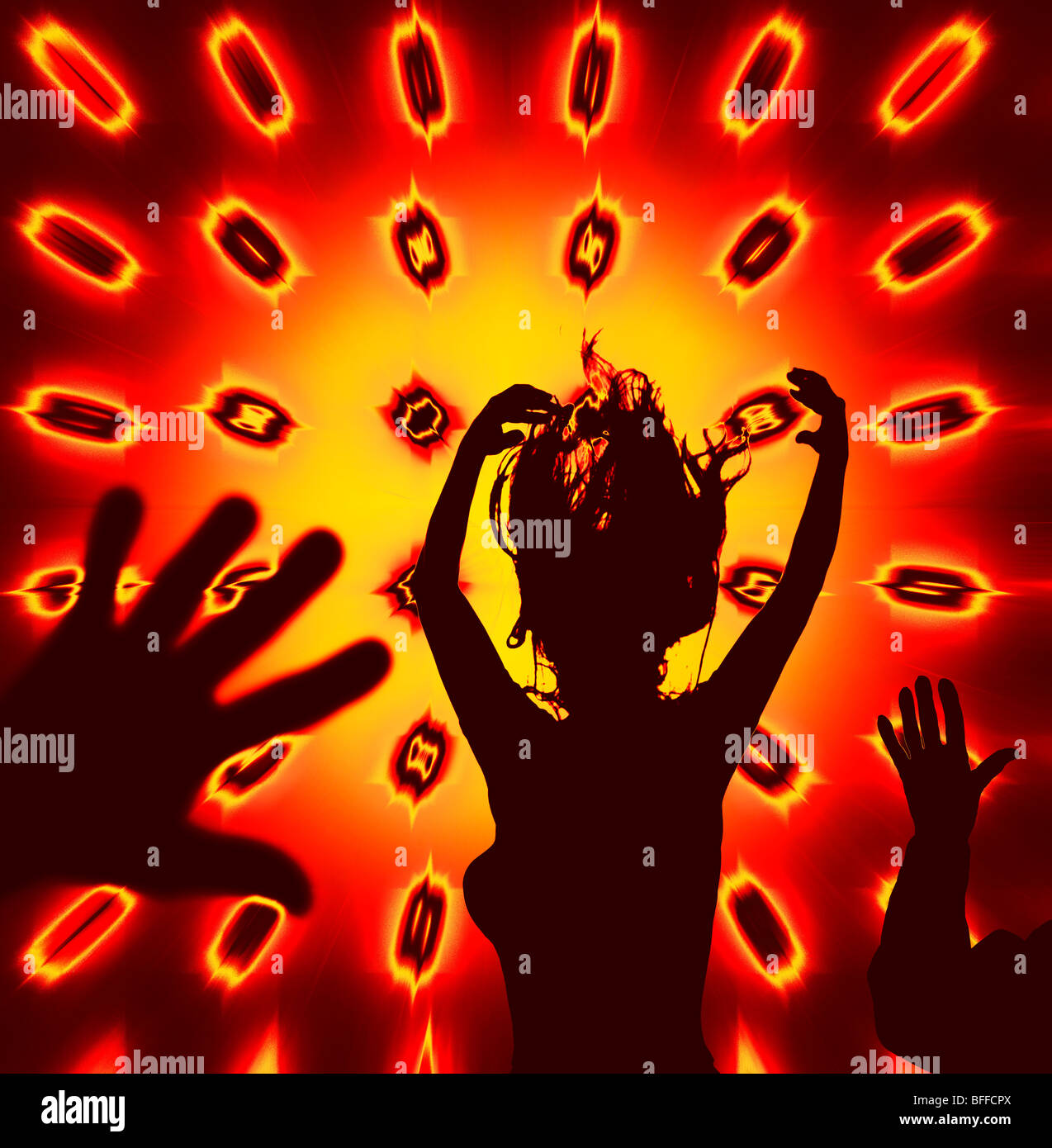 young people dancing at rave party Stock Photo - Alamy