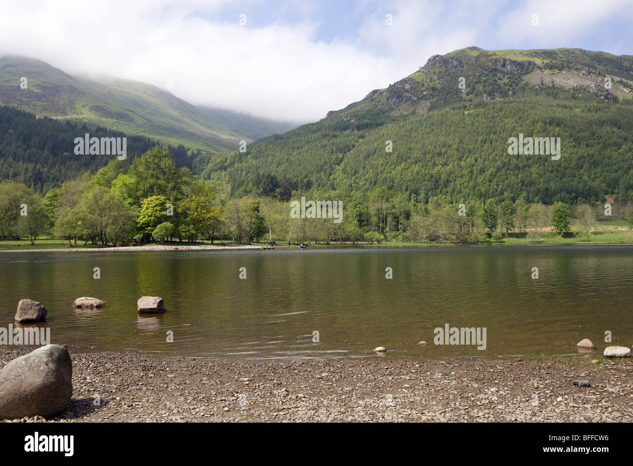Ben Nevis , highest mountain in the British Isles, view from the road ...