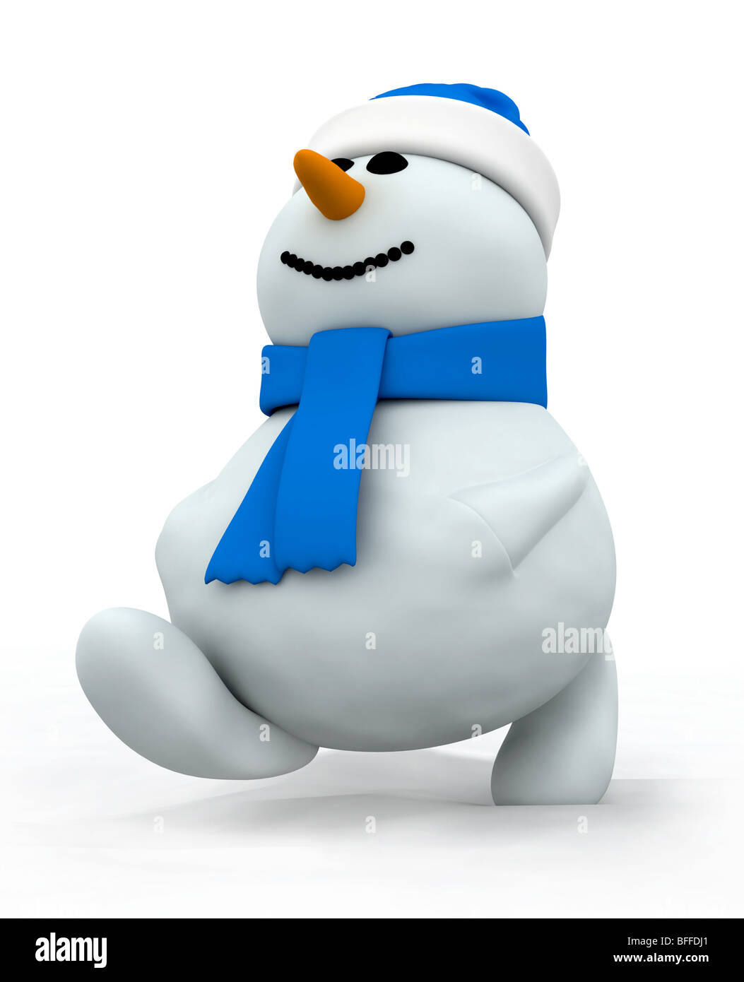 Cartoon christmas snowman Cut Out Stock Images & Pictures - Alamy
