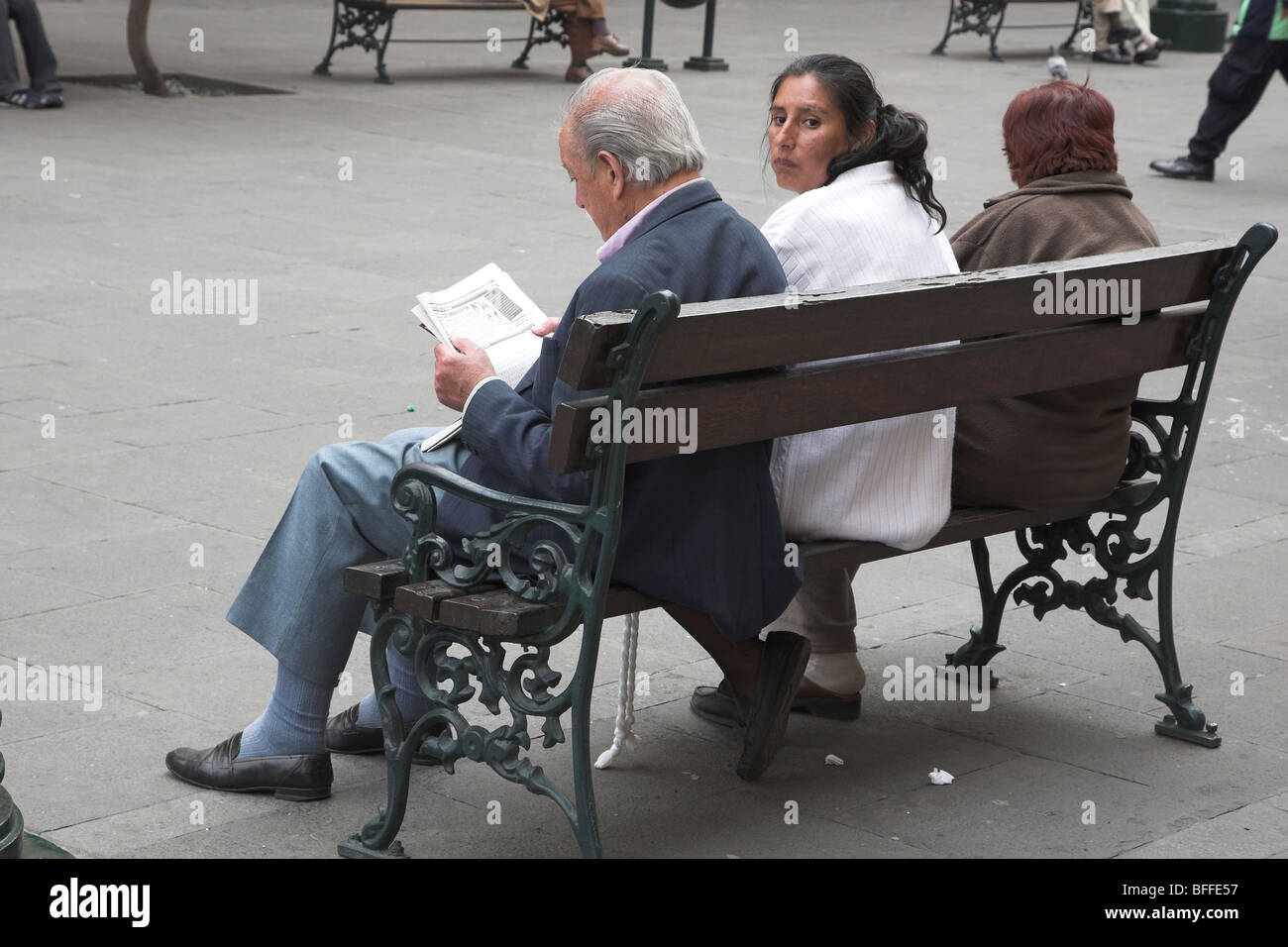 Lima, Peru, portrait of people in the street Stock Photo - Alamy