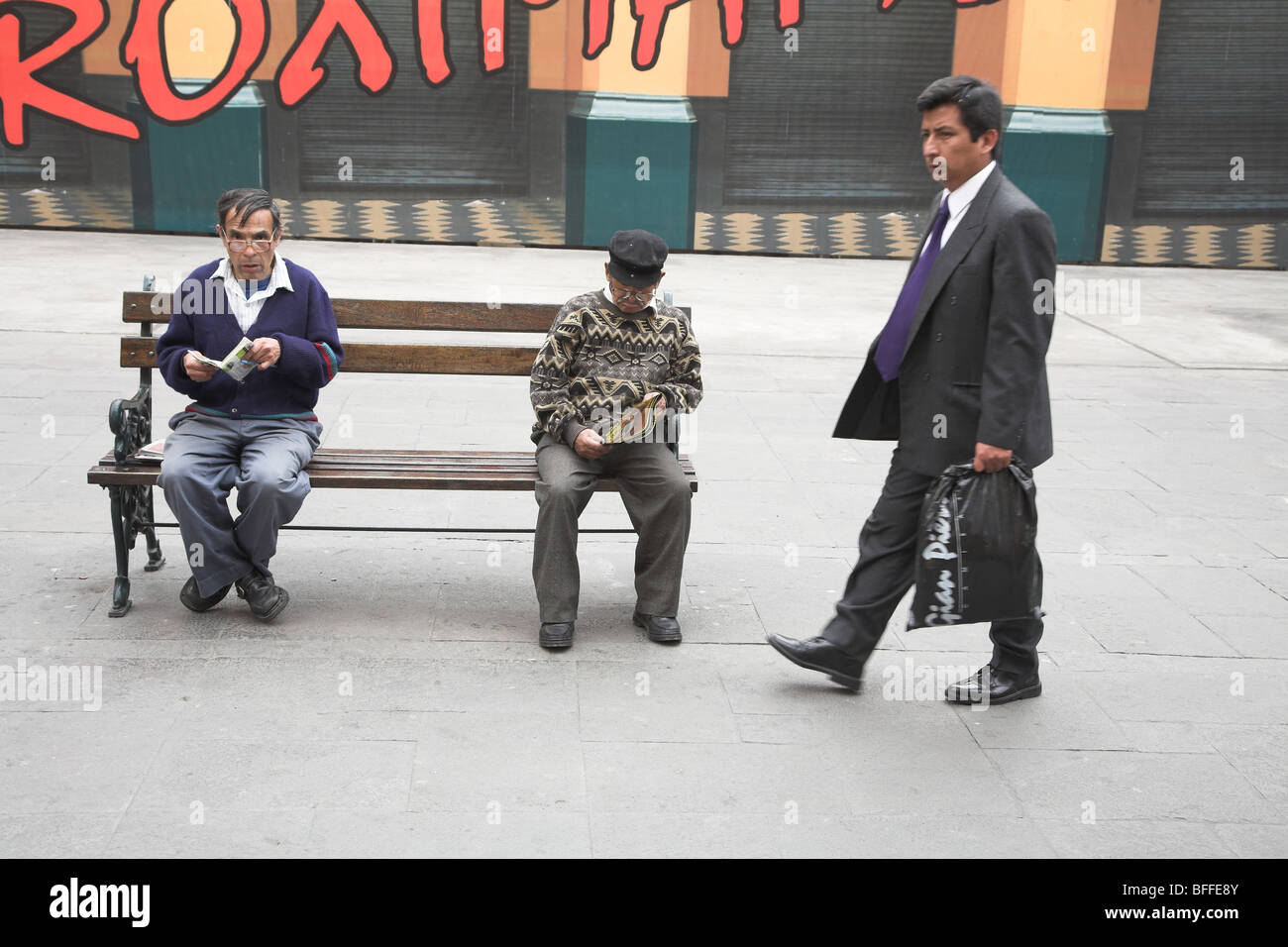 Lima, Peru, portrait of people in the street Stock Photo - Alamy