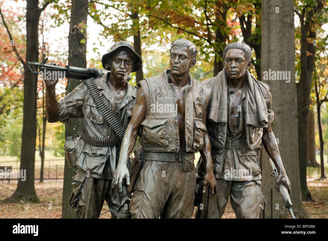 The Statue of The Three Servicemen, or The Three Soldiers; Vietnam Veterans War Memorial ...