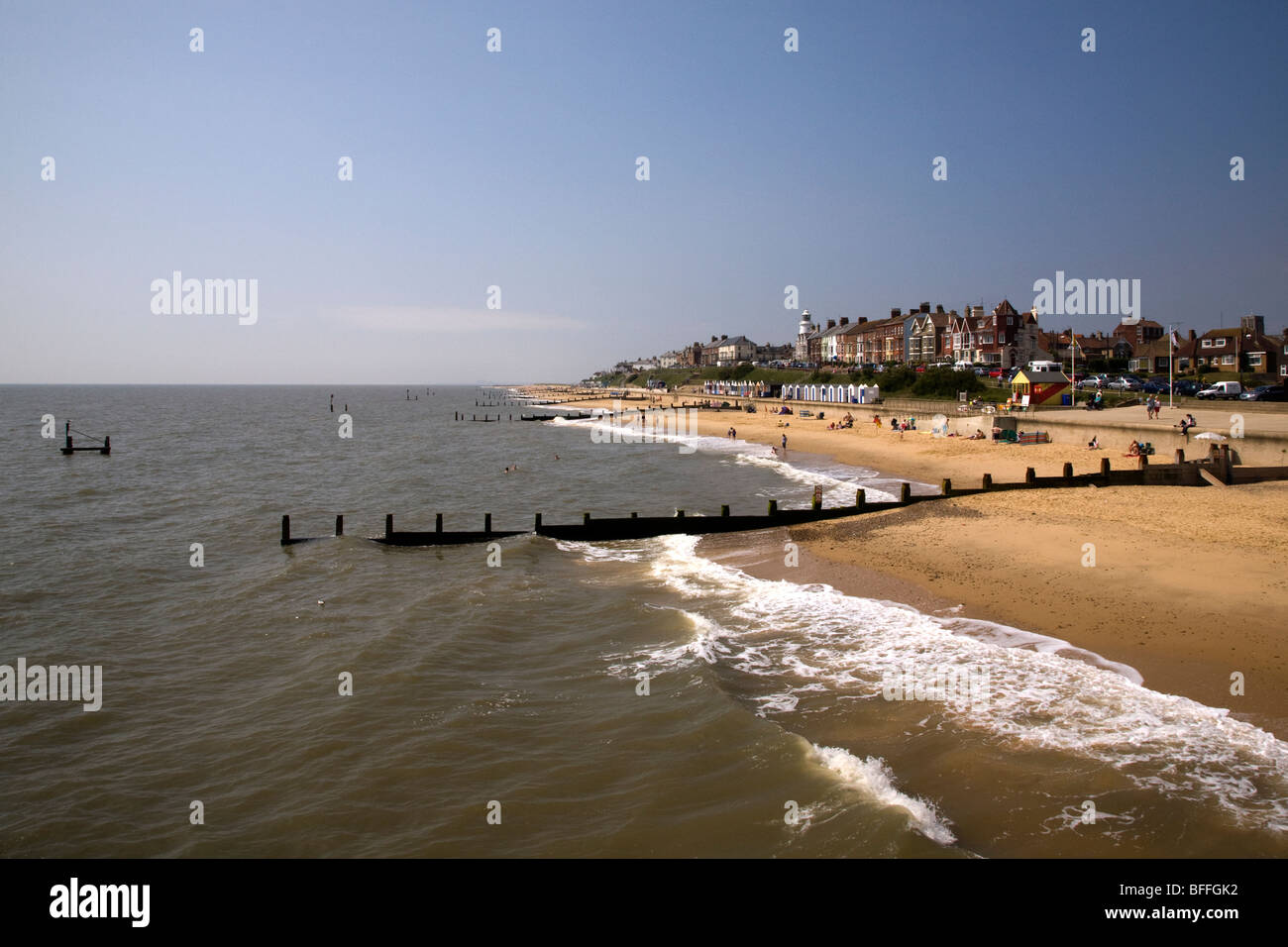 Waves at Southwold Beach Stock Photo - Alamy