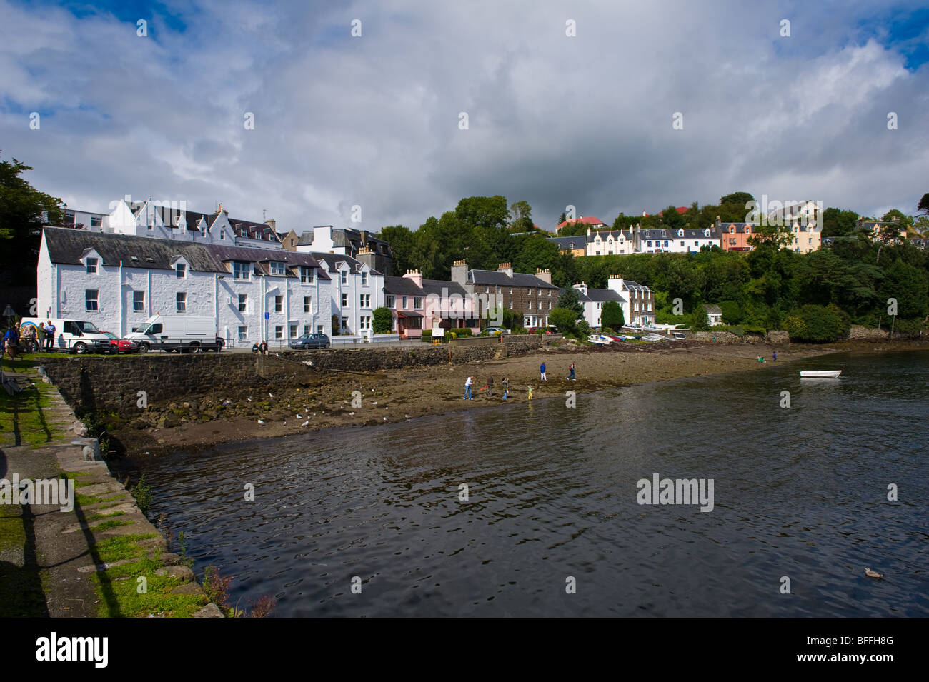 photograph of portree town isle of skye Stock Photo - Alamy