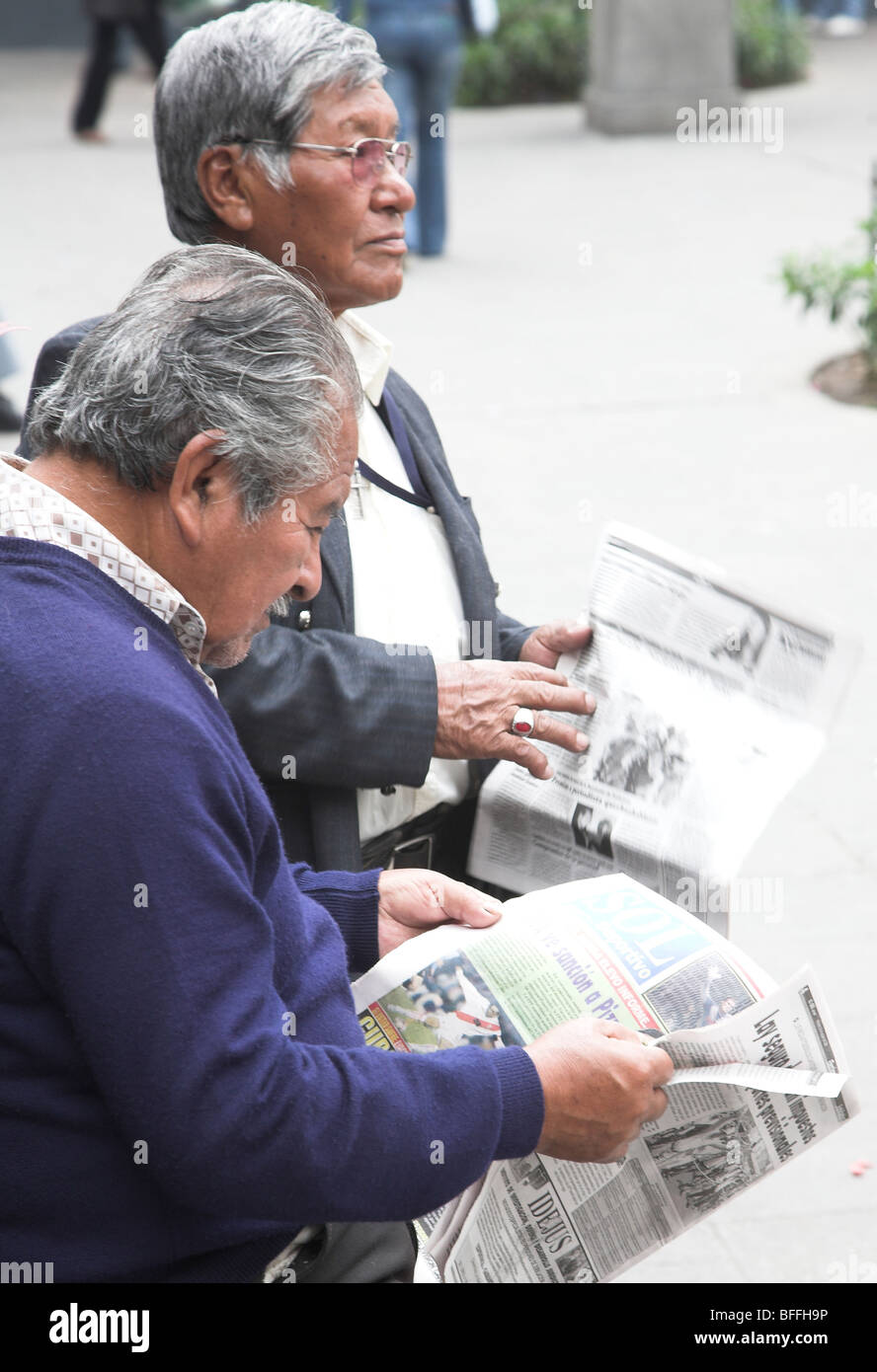 Lima, Peru, portrait of people in the street Stock Photo - Alamy