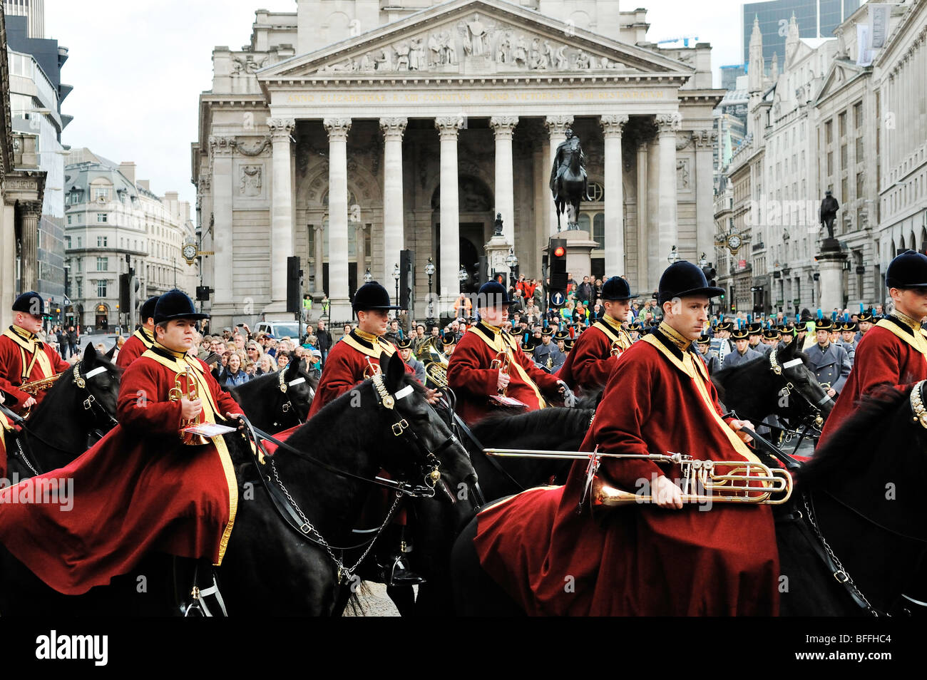 The Lord Mayor's Show 2009 parade through the City of London at Bank ...