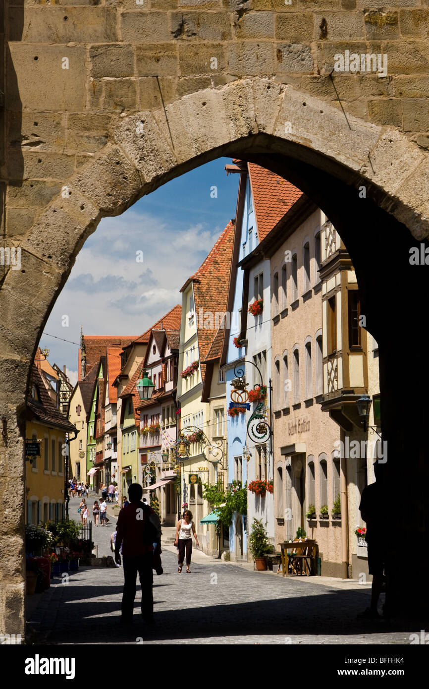typical image of german medieval town Stock Photo - Alamy