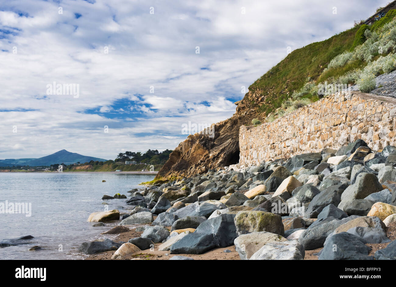 Killiney Bay, Dublin, Ireland, from White Rock Beach, with Wicklow ...