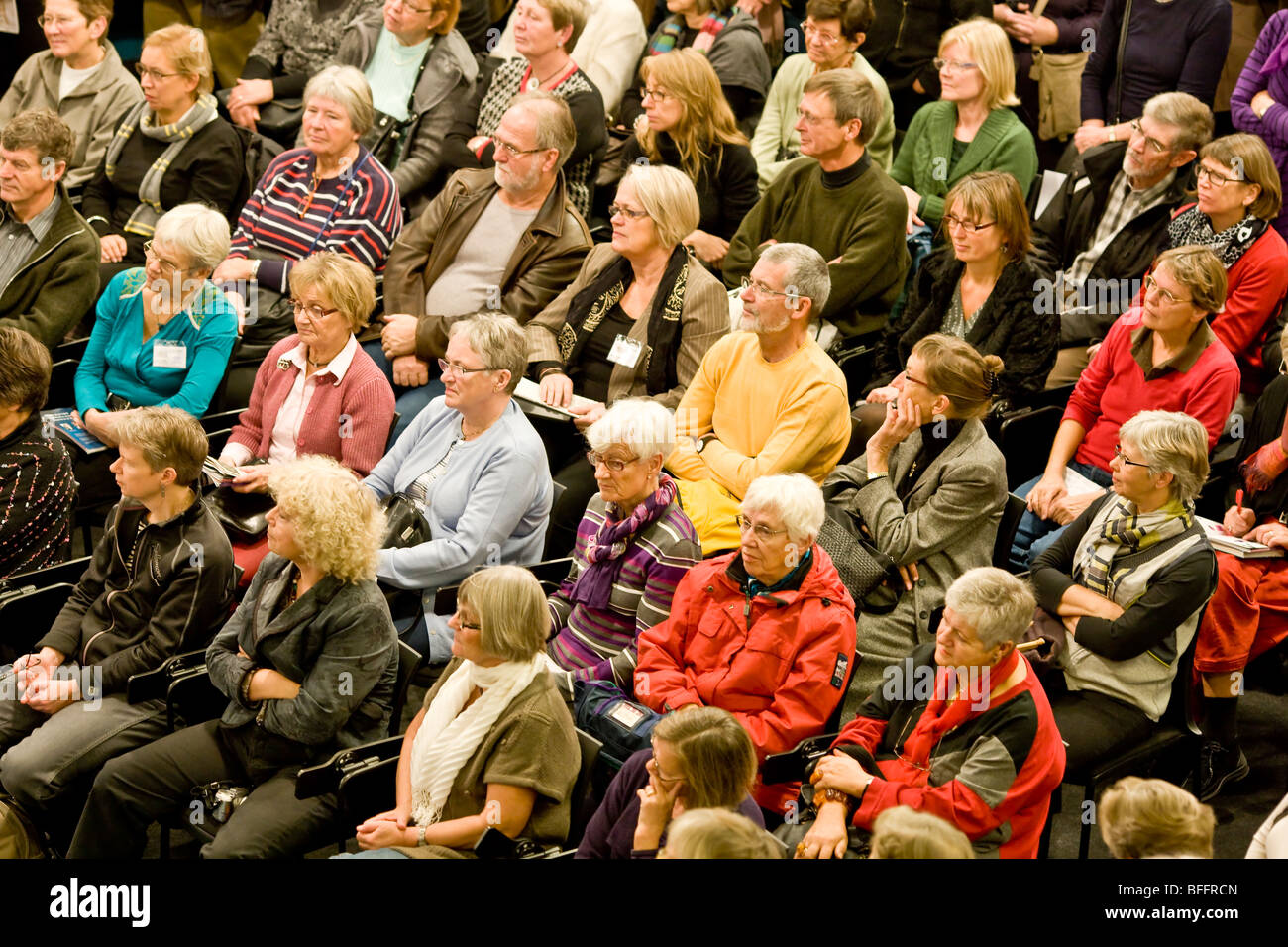 Group of people taking a lecture Stock Photo - Alamy