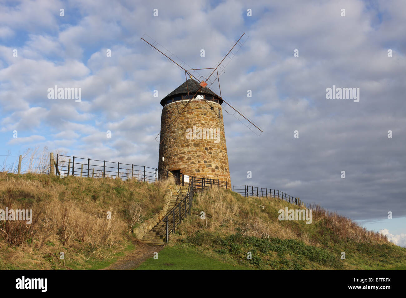 exterior of St Monans Windmill Fife Scotland November 2009 Stock Photo ...