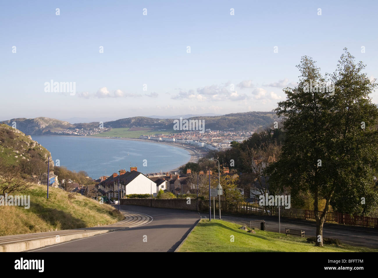 Llandudno North Wales UK November Looking down on this popular Welsh ...