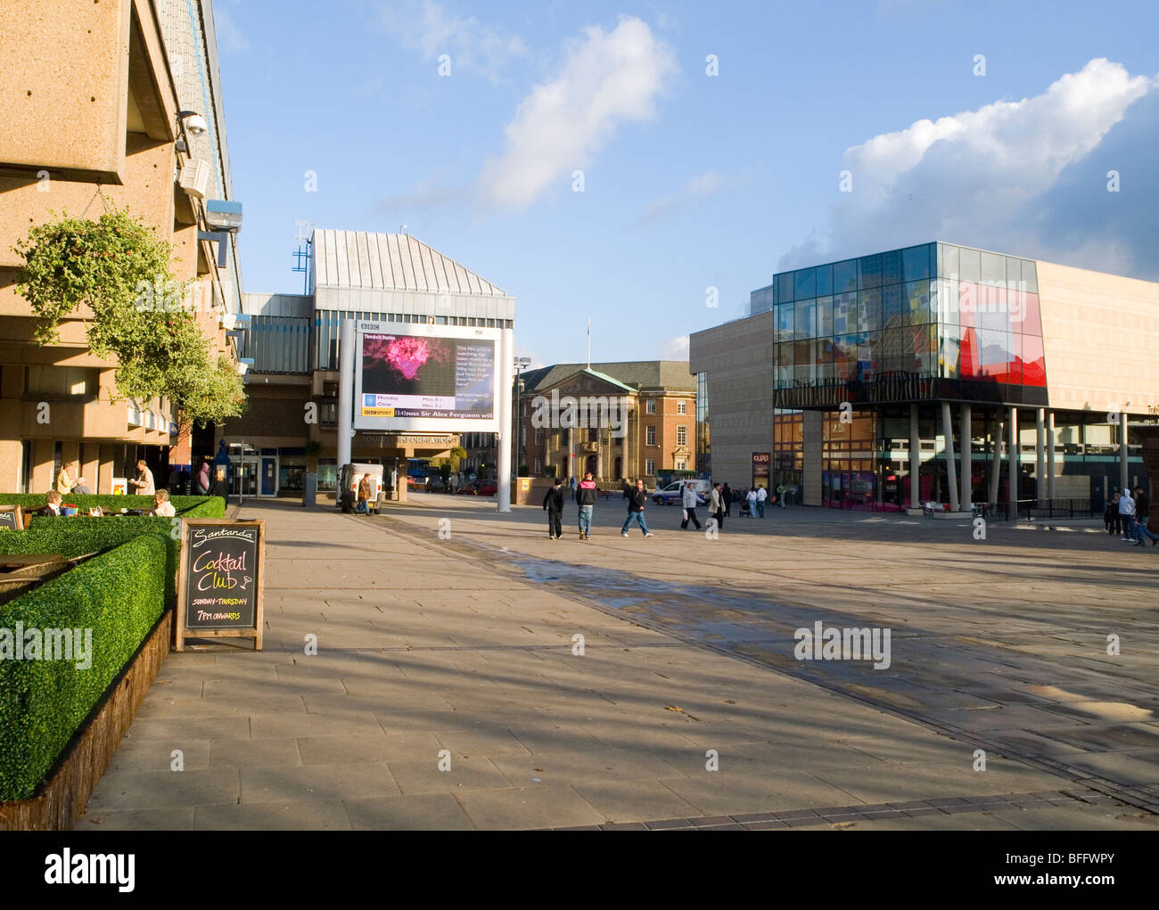The Assembly Rooms and Quad in Derby City Centre, Derbyshire England UK ...