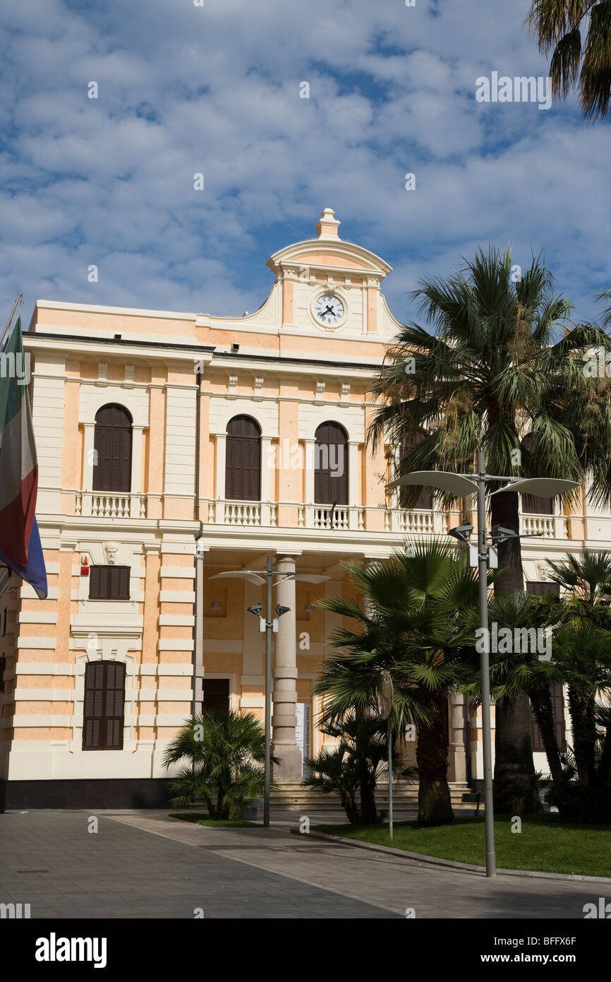 Stately building, Imperia, liguria, Italy Stock Photo - Alamy