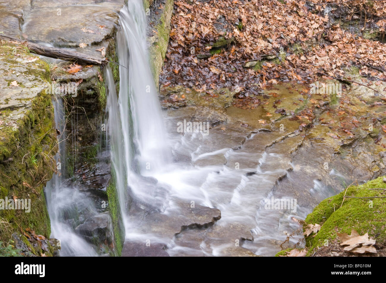 waterfall upstate NY Thatcher Park Stock Photo - Alamy