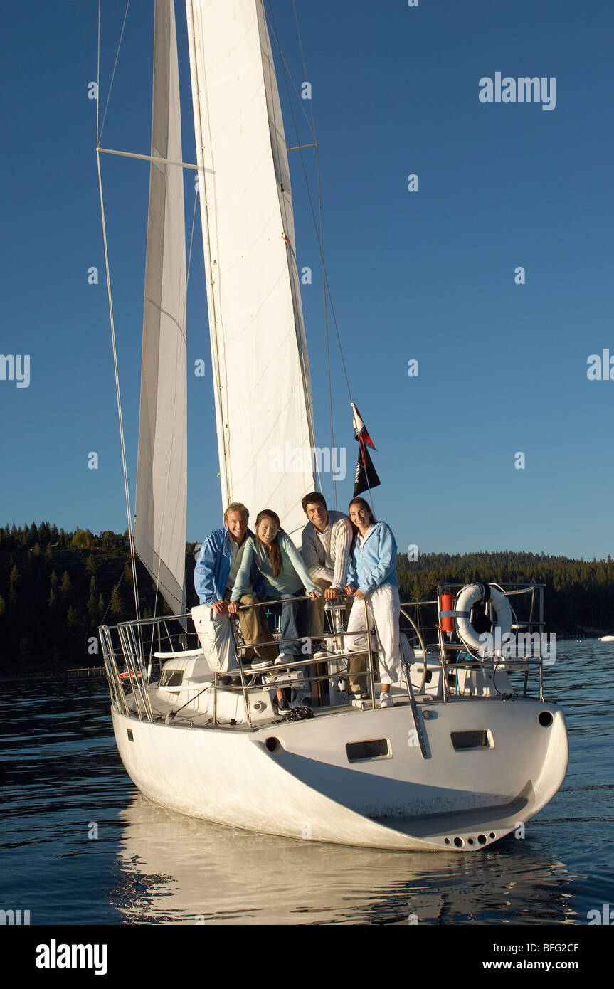 Small sailboat two people hi-res stock photography and images - Alamy