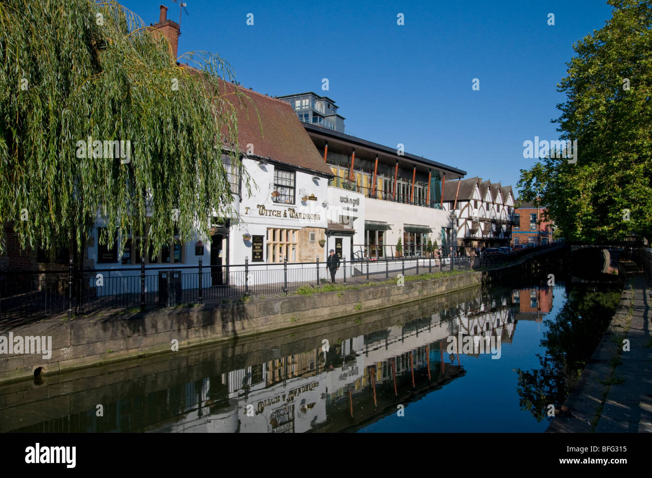 River Witham in the Historic City of Lincoln Lincolnshire United ...