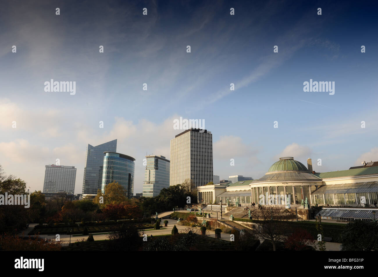 Modern architecture and traditional in the form of the Jardin Botanique ...