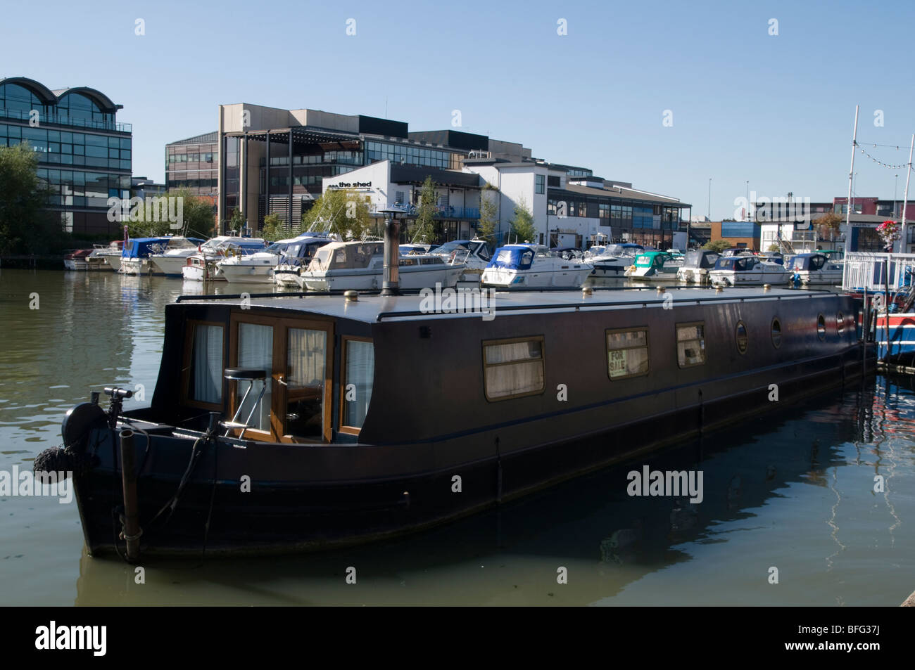 Barge on the Brayford Waterfront in the Historic City of Lincoln ...