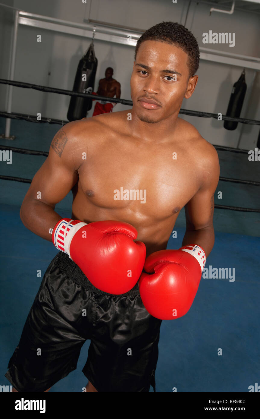 Portrait african young boxer hi-res stock photography and images - Alamy