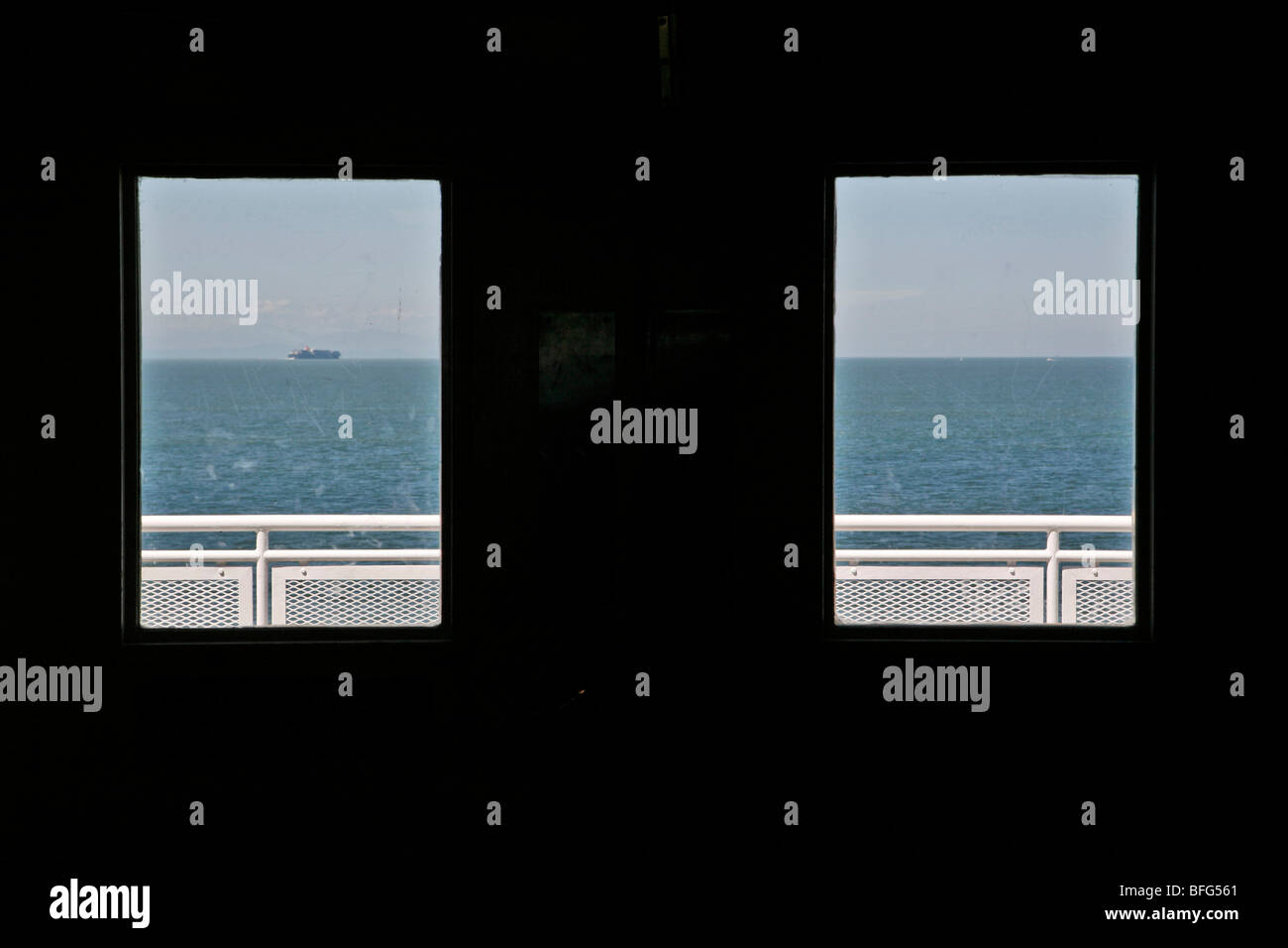Ship deck windows sea hi-res stock photography and images - Alamy