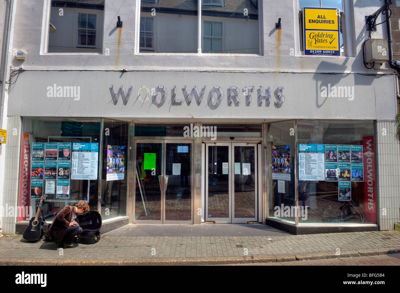 Woolworths store closed down on Fore Street in St Ives,Cornwall,England ...