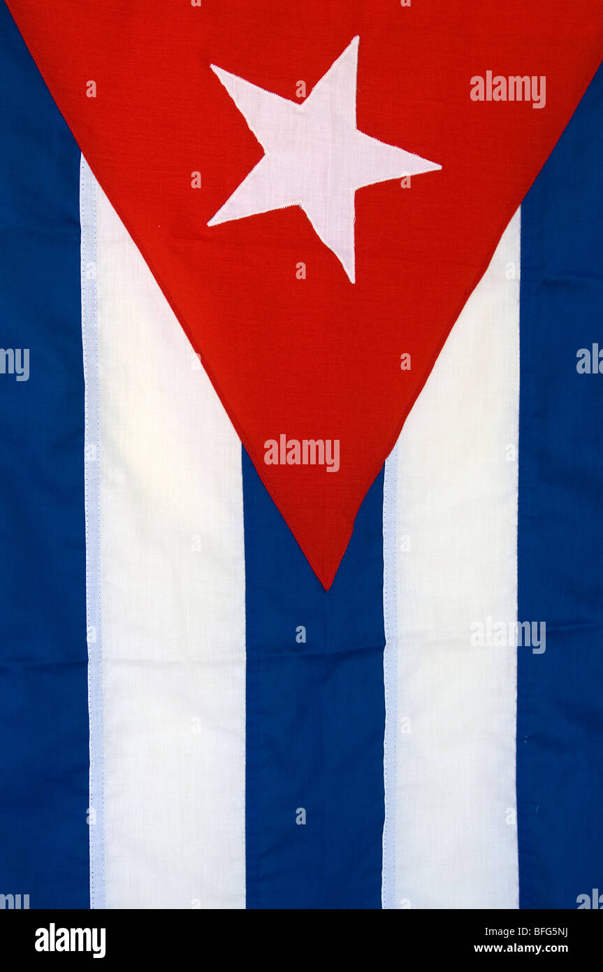 Cuban National Flag, Cuba Stock Photo - Alamy