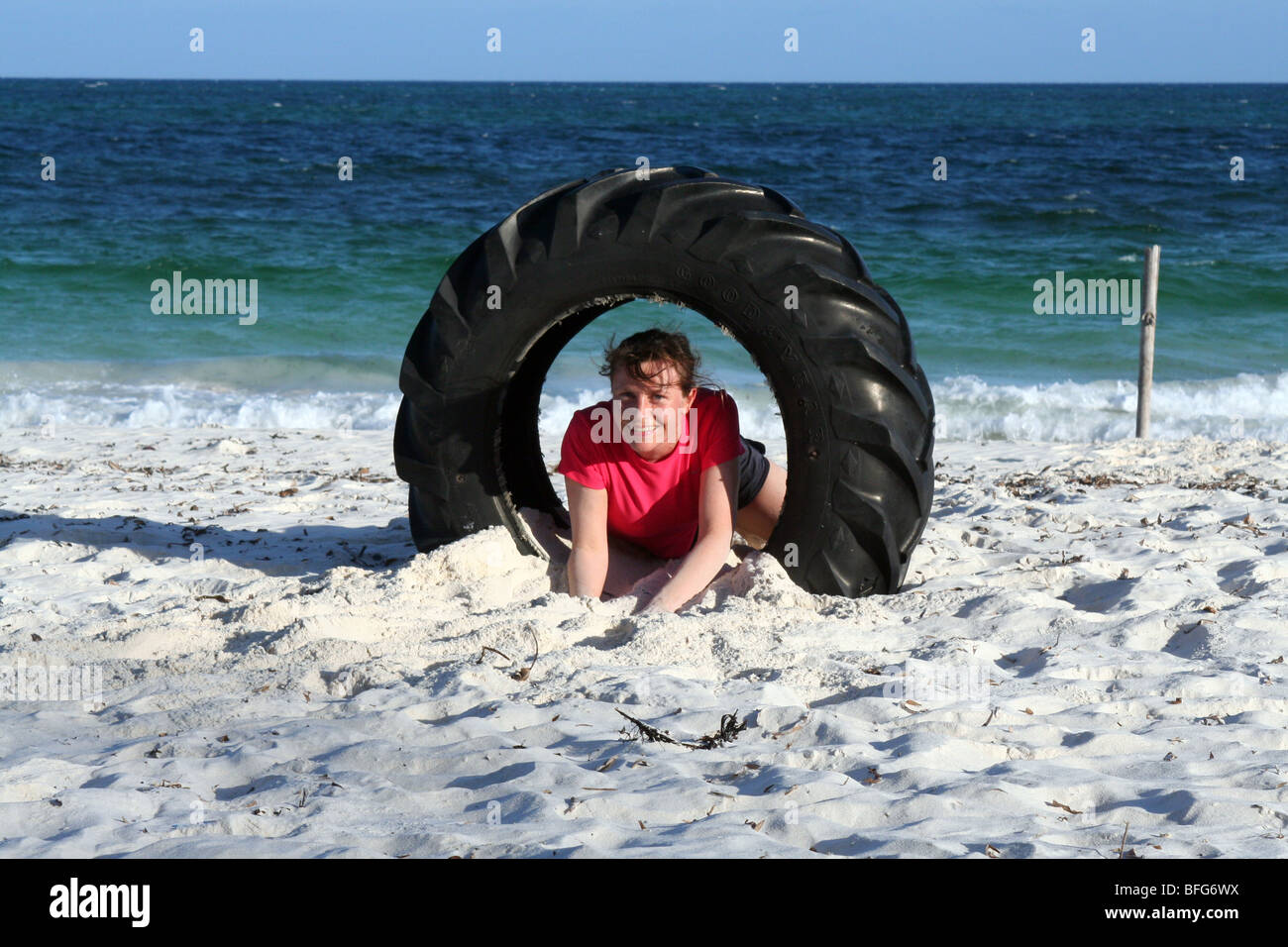 Half way through a Wildfitness circuit on a beach along the Watamu ...