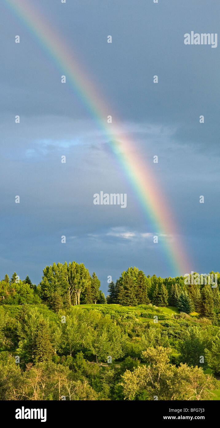 Rainbow over Calgary, Alberta, Canada Stock Photo - Alamy