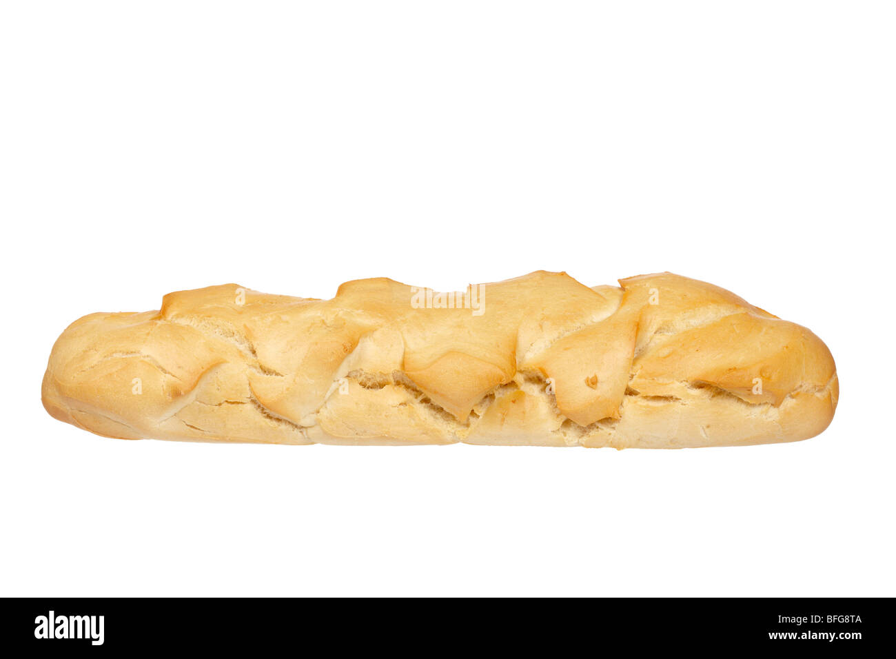 Crusty bread isolated on the white background Stock Photo - Alamy