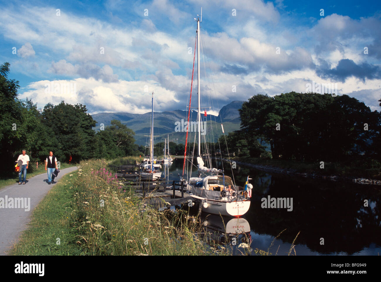 caledonian canal near corpach scottish highlands scotland Stock Photo ...