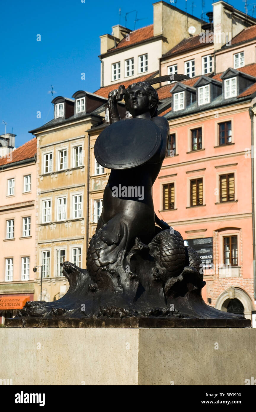 The Warsaw Mermaid, Warsaw, Poland Stock Photo - Alamy