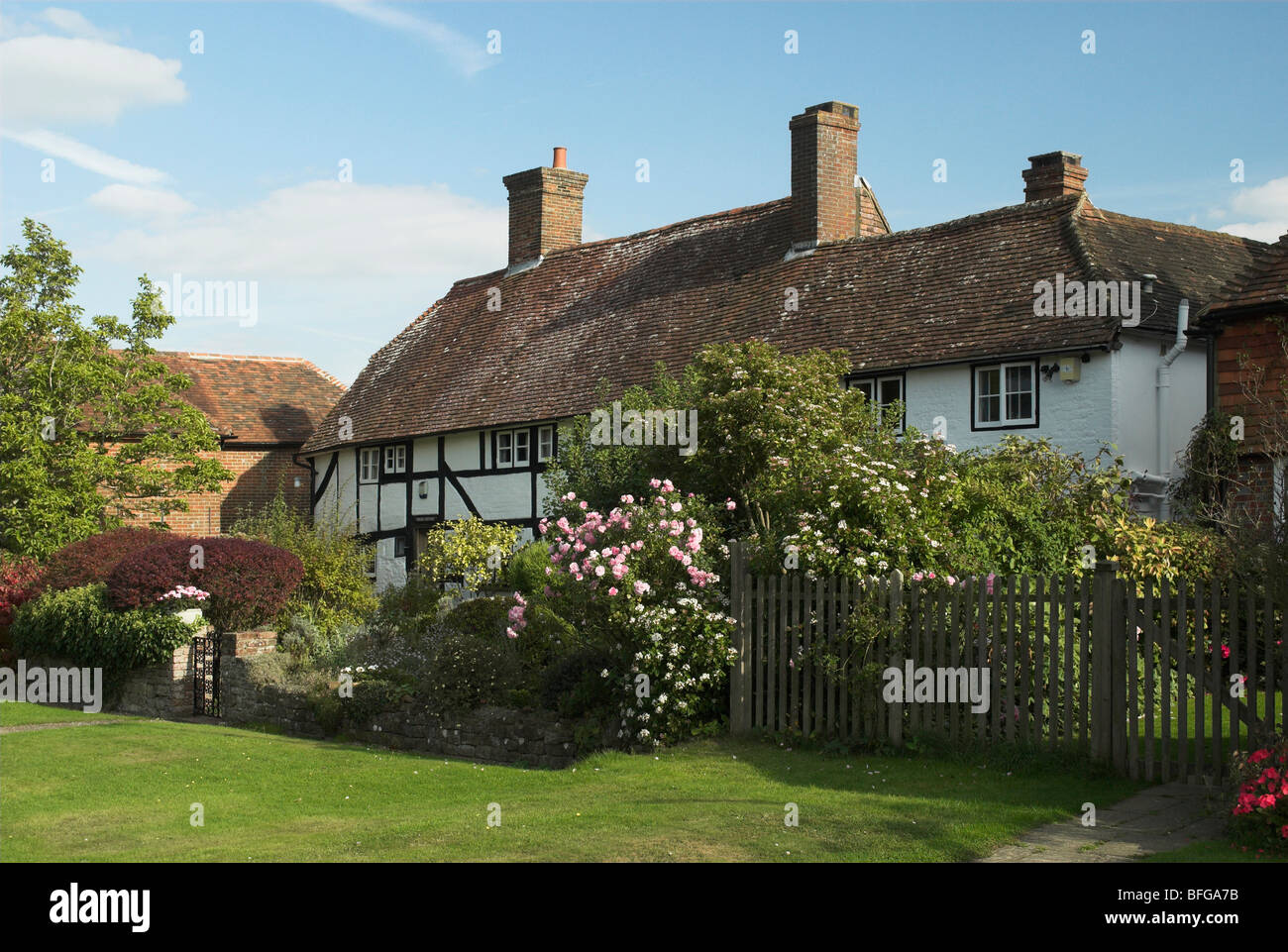 A quintessential English village scene Stock Photo - Alamy
