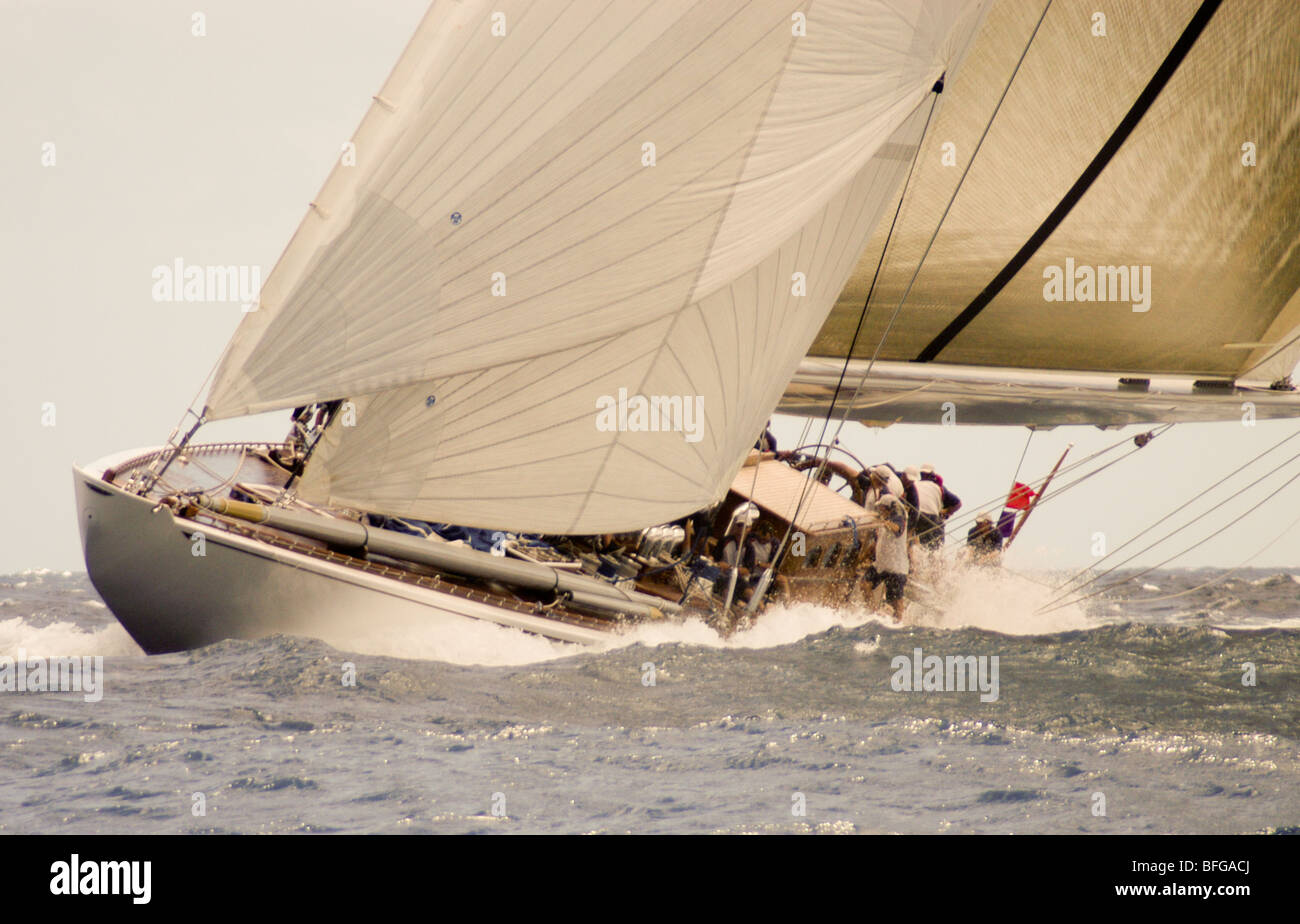 the sailing yacht ranger in the antigua classic regatta Stock Photo - Alamy
