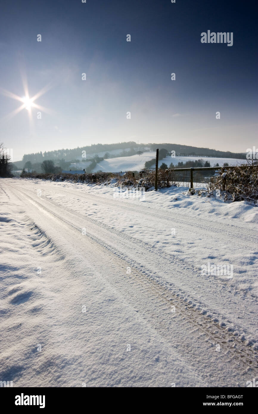 Lane snow hi-res stock photography and images - Alamy