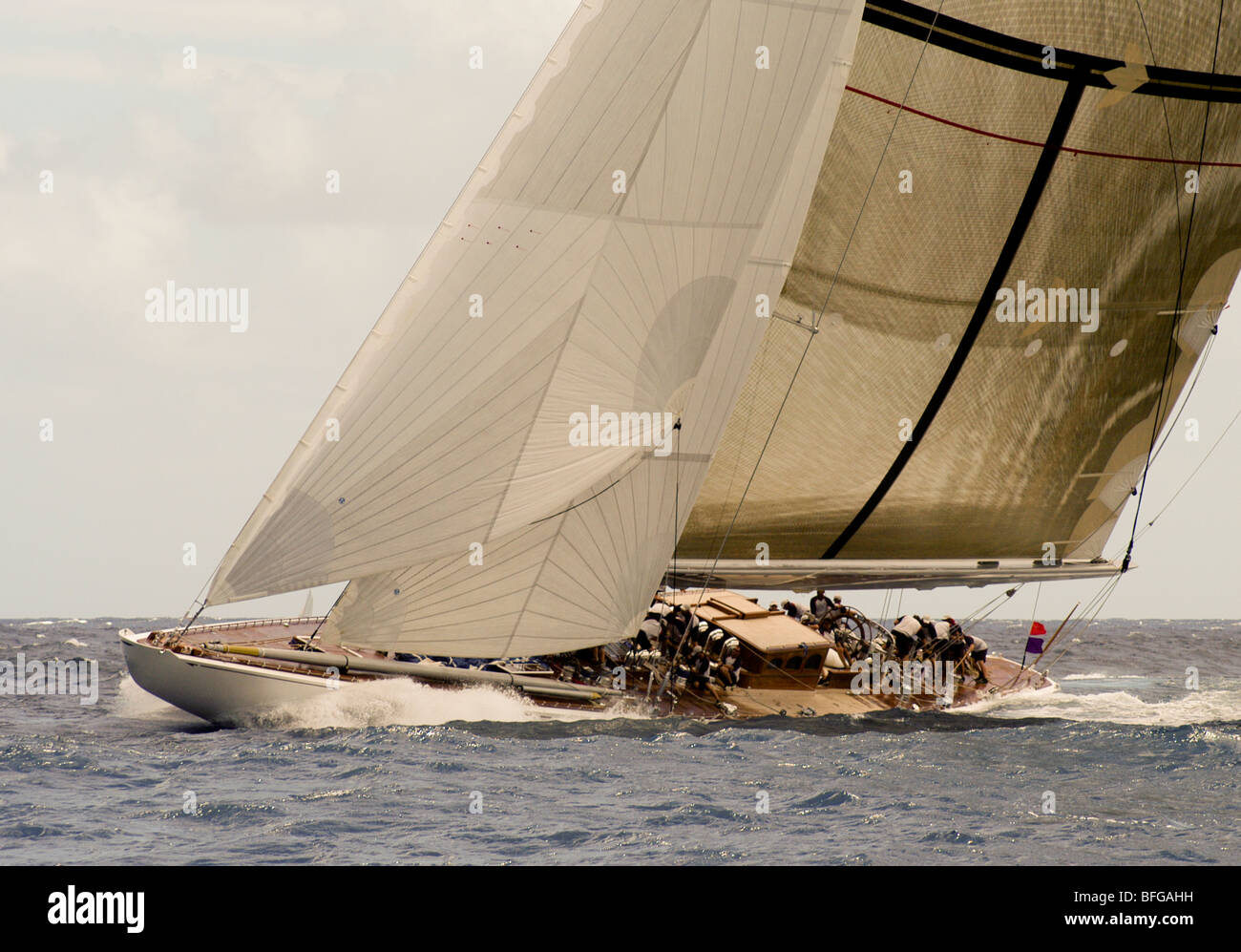 the sailing yacht ranger in the antigua classic regatta Stock Photo - Alamy