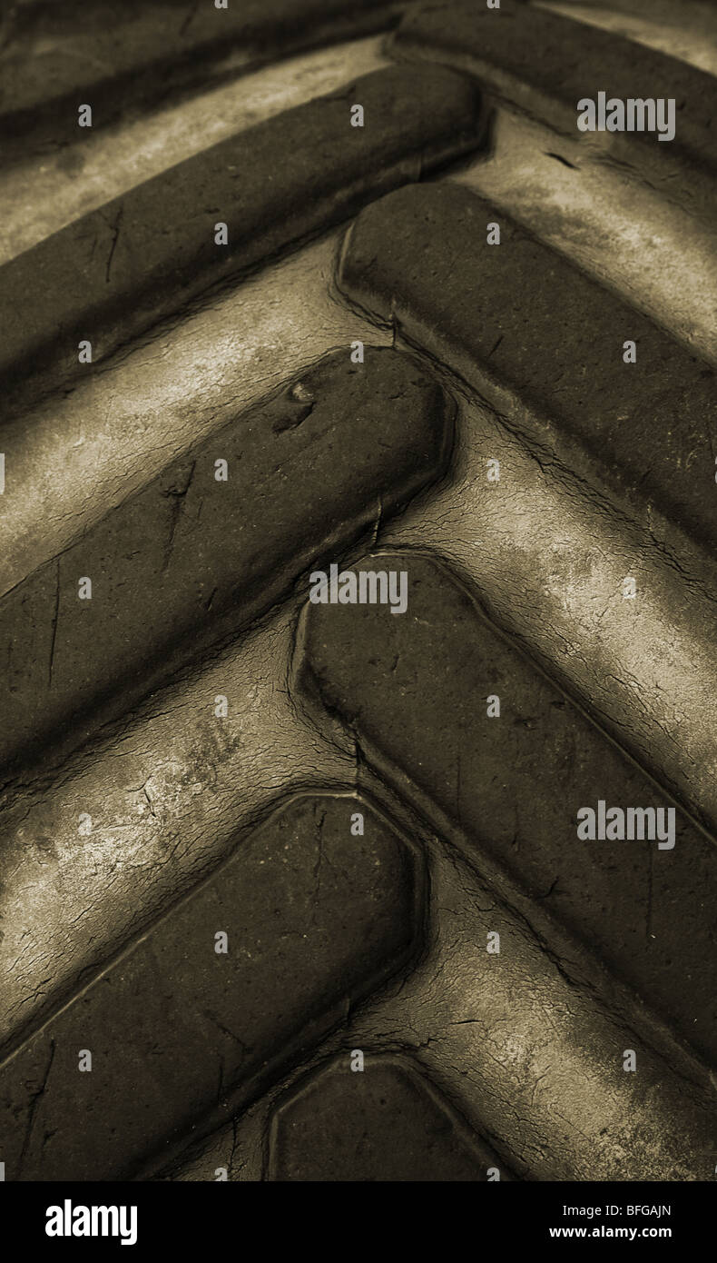 close up of a dirthy tire with nice grooves Stock Photo - Alamy