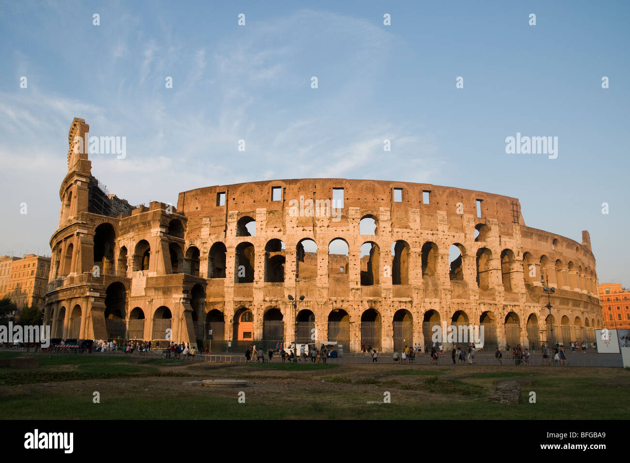 Exterior view of the Colosseum Stock Photo - Alamy