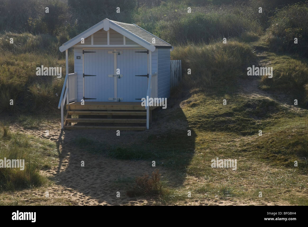 Old hunstanton norfolk beach huts hi-res stock photography and images ...