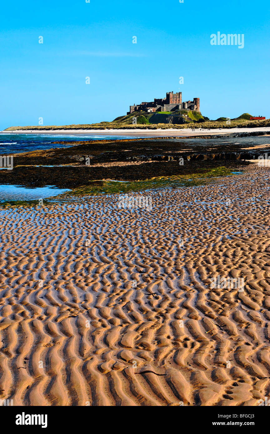 Bamburgh beach Northumberland Stock Photo - Alamy